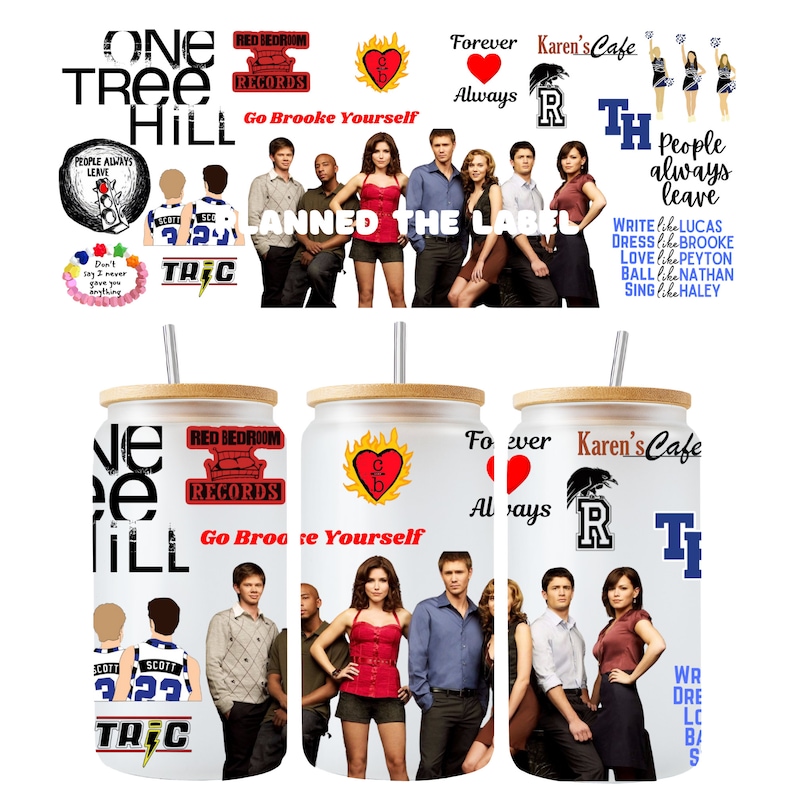 One Tree Hill 16oz Wrap Png, One Tree Hill Sublimation Digital Art ...