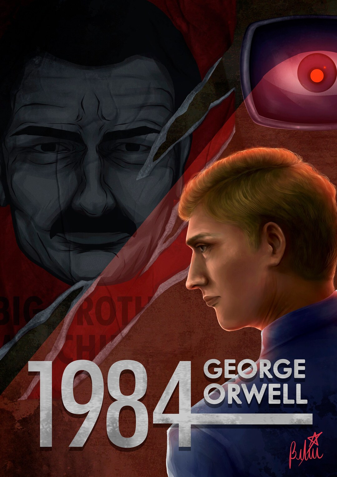 1984 Cover Illustration - Etsy