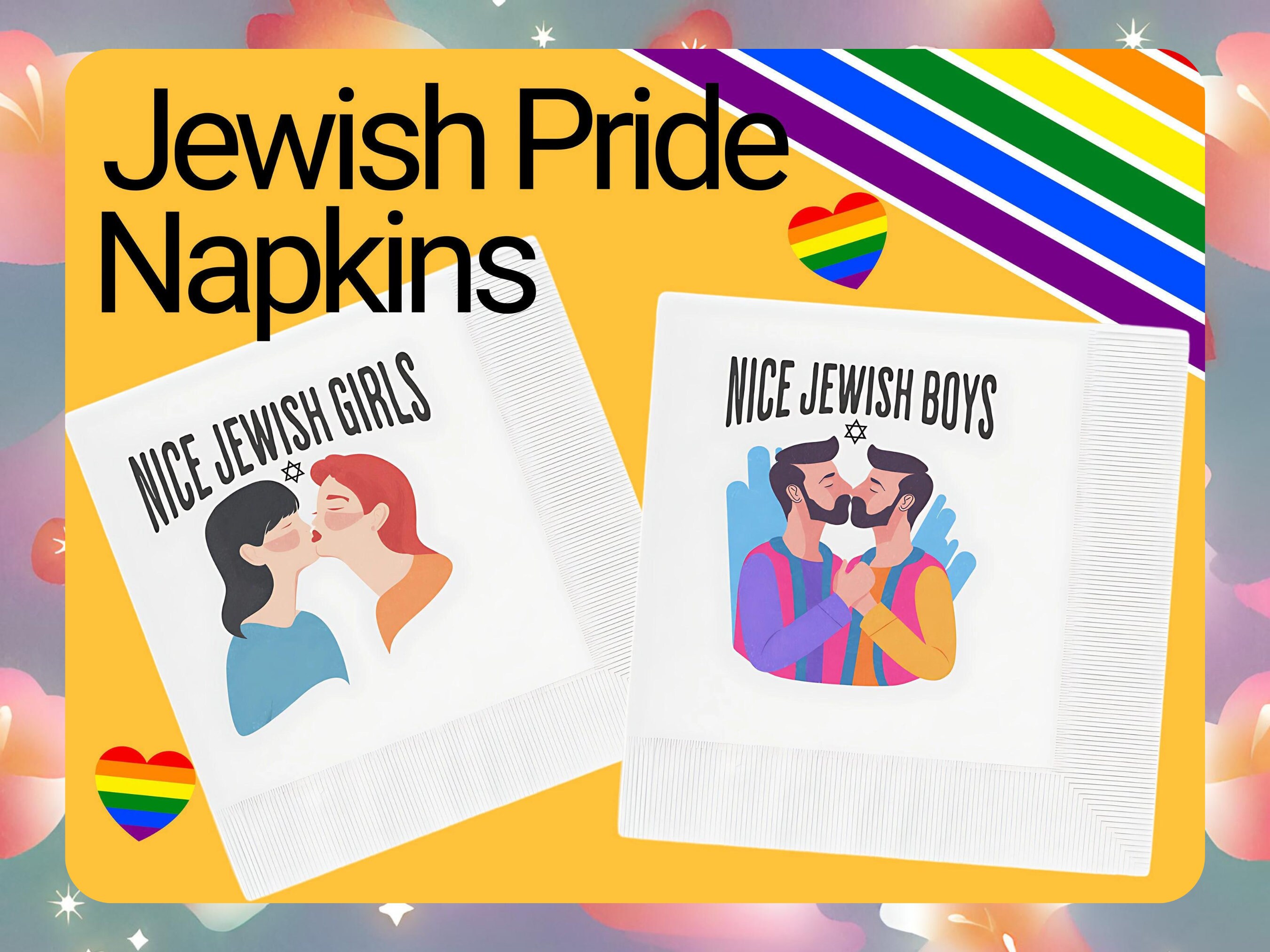 Hebrew Shalom Pride Flag Jewish Gay Pride Israel Pride Queer Jewish ...