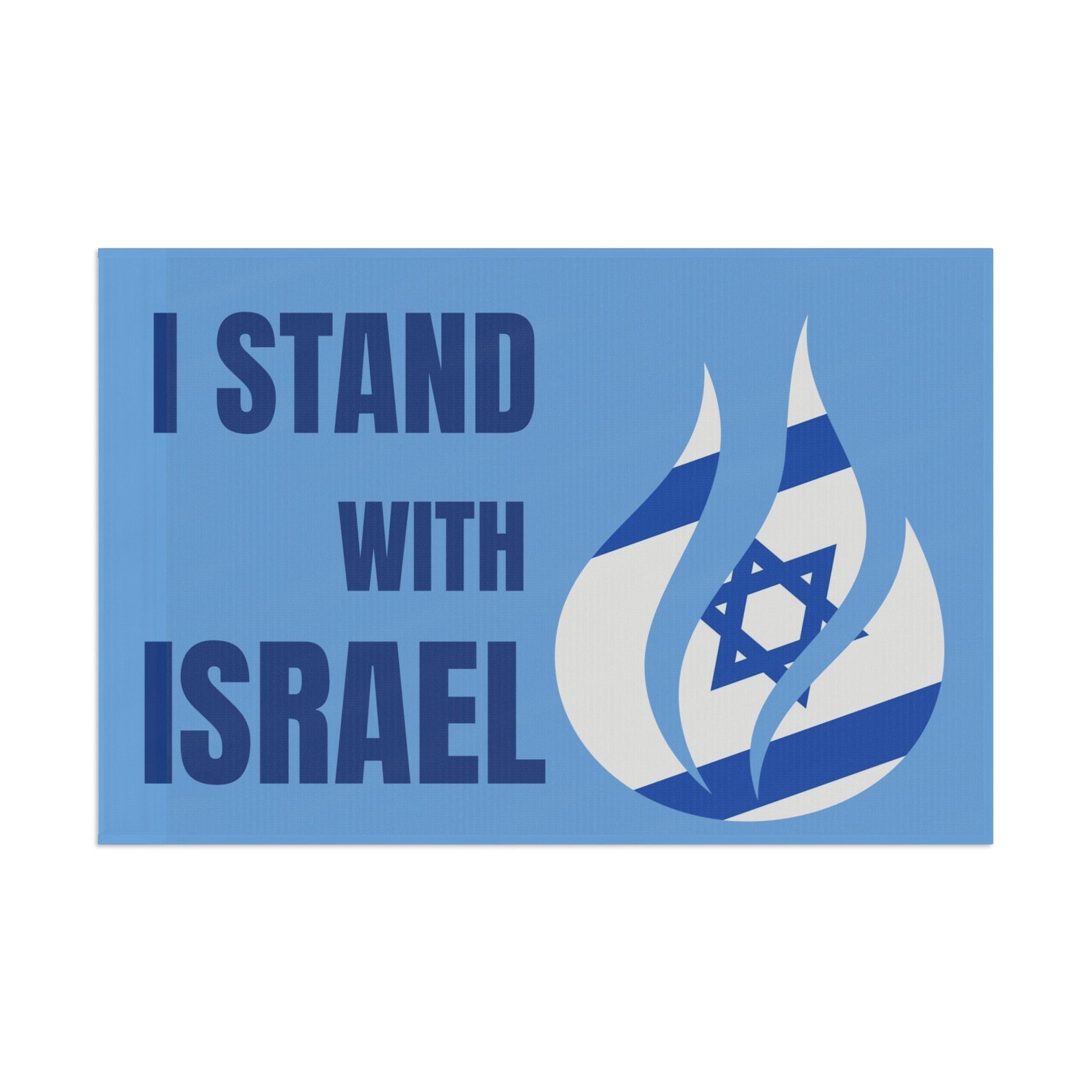 I Stand With Israel Flag - Polyester Support Flag, 3 Sizes - Etsy