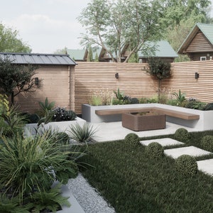 Garden Design ,backyard Design ,landscape Design ,garden Rendering ...