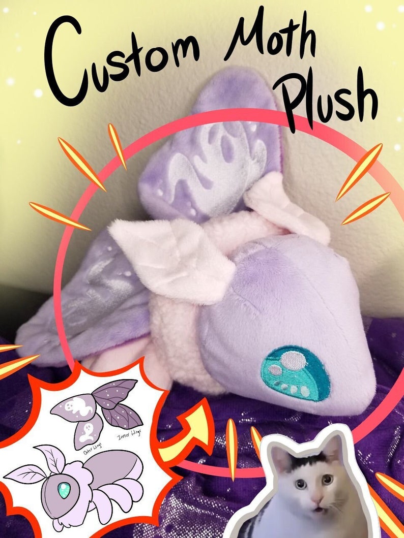 Custom Moth Plush - Etsy
