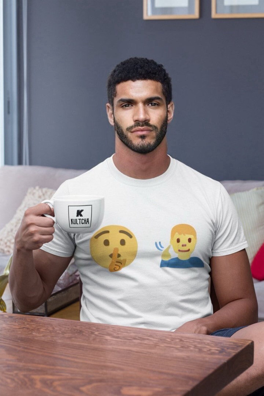 Mewing Emoji Classic T-shirt White 100% Cotton - Etsy
