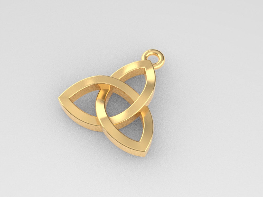 STL File Celtic Knot Triquetra Pendant Charm - Etsy