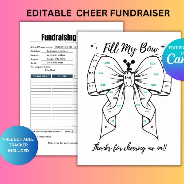Cheer Bow Fundraiser - Etsy