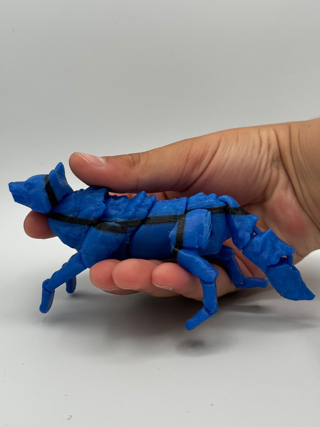 Articulated Wolf Toy - Etsy