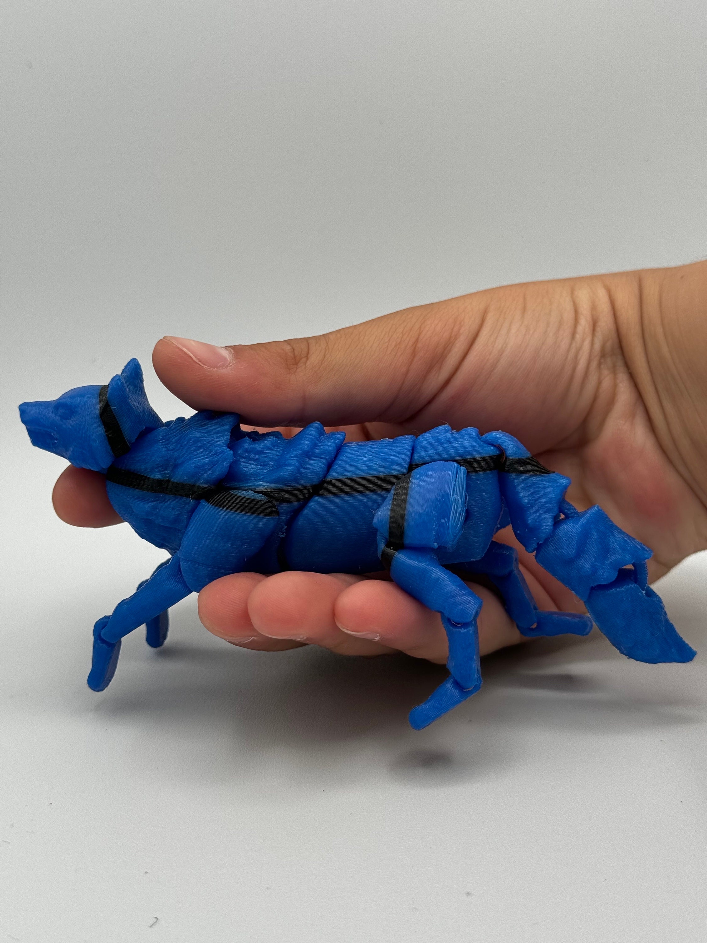 Articulated Wolf Toy - Etsy