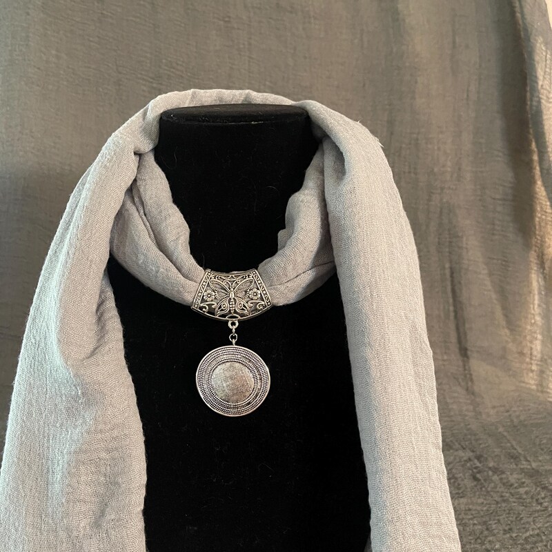 Silver Scarf Slide - Etsy