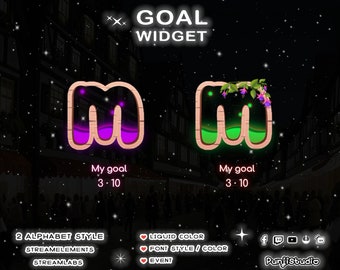 S Wood Goal Widget Customizable Goal Widget for Twitch Streamers ...