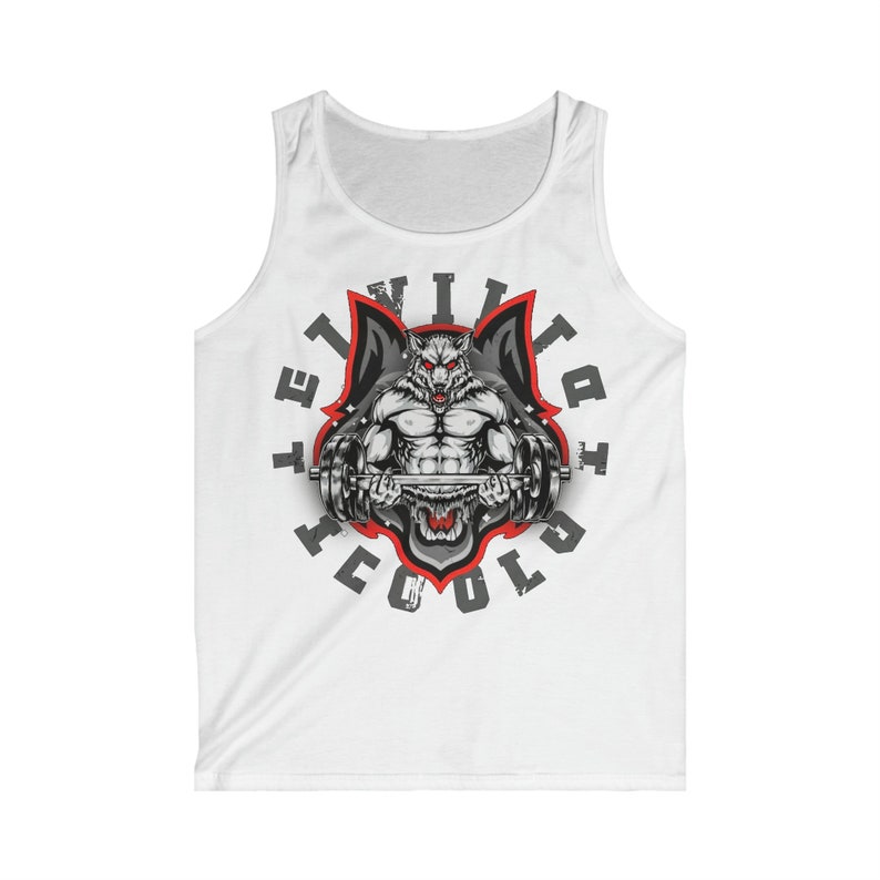Fierce Wolf Graphic Muscle Tank - Men's Workout & Casual Wear Top - Etsy