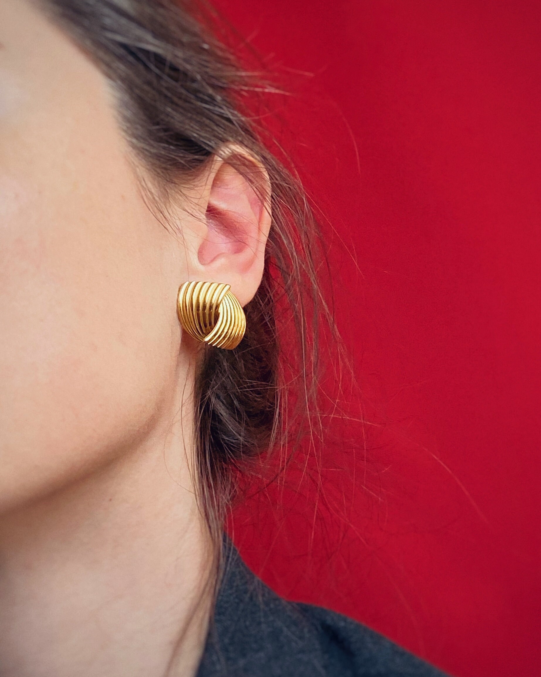 Vintage Style Earrings/ Old Money Earrings/ Gold Silver Earrings ...