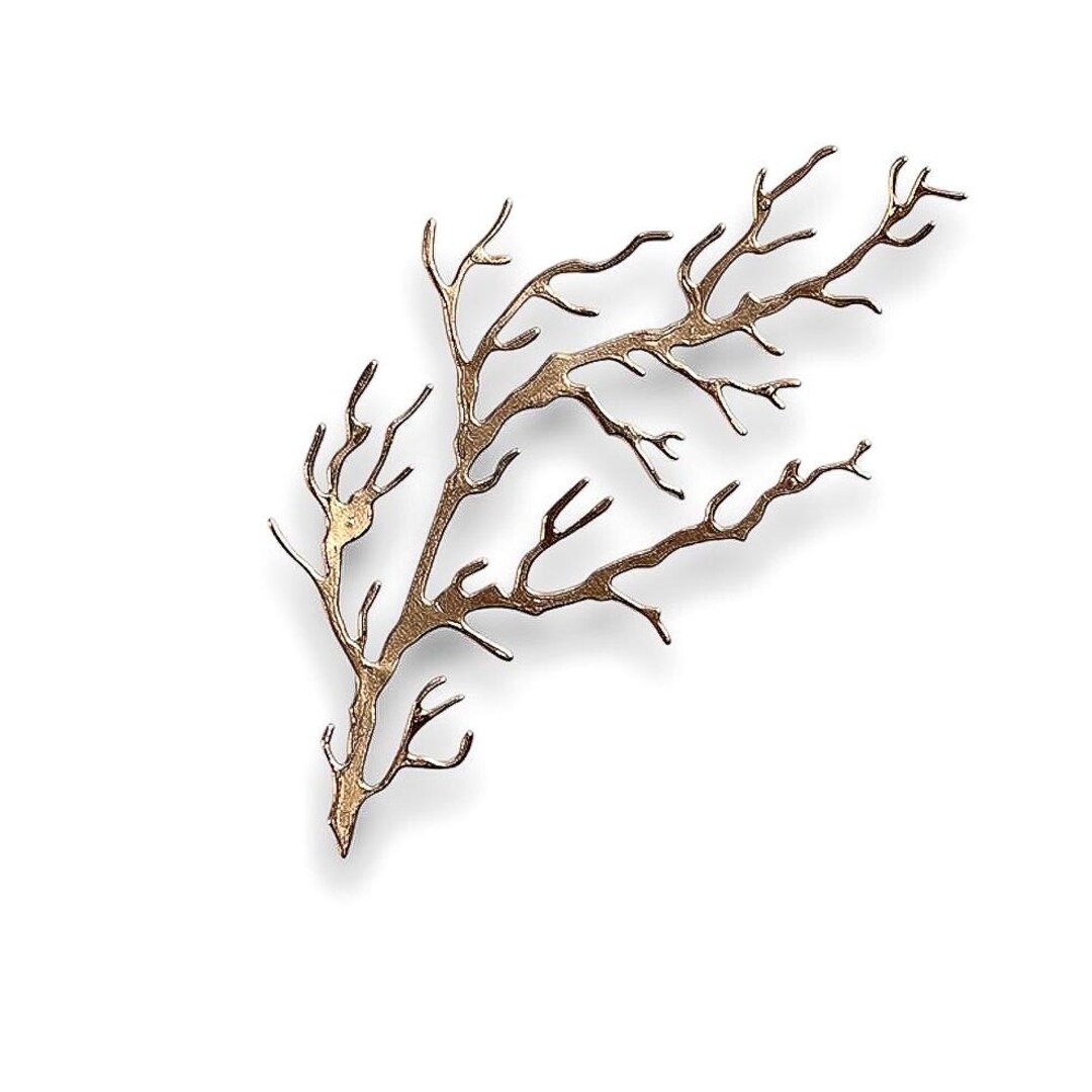 Copper Foil Branch Sticker: Stained Glass Overlay Design - Etsy