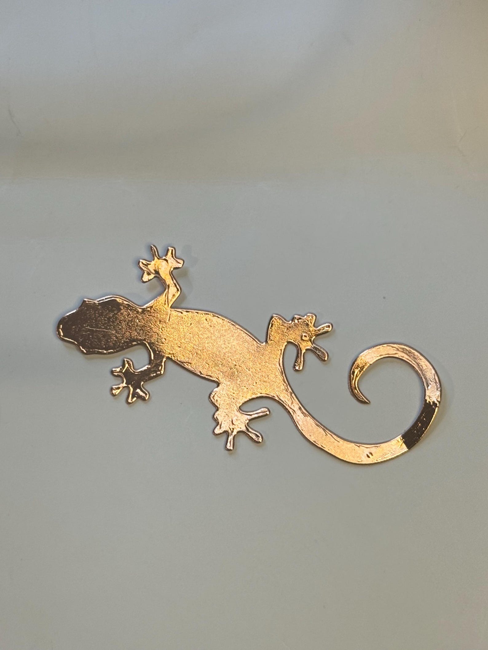 Adhesive Copper Foil Overlay Design Sticker - Lizard Gecko - Great for ...