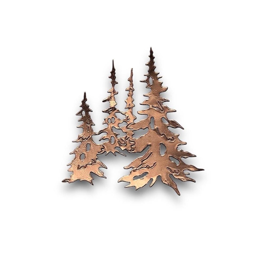 Adhesive Copper Foil Forest Pine Trees for Stained Glass Overlay - Etsy