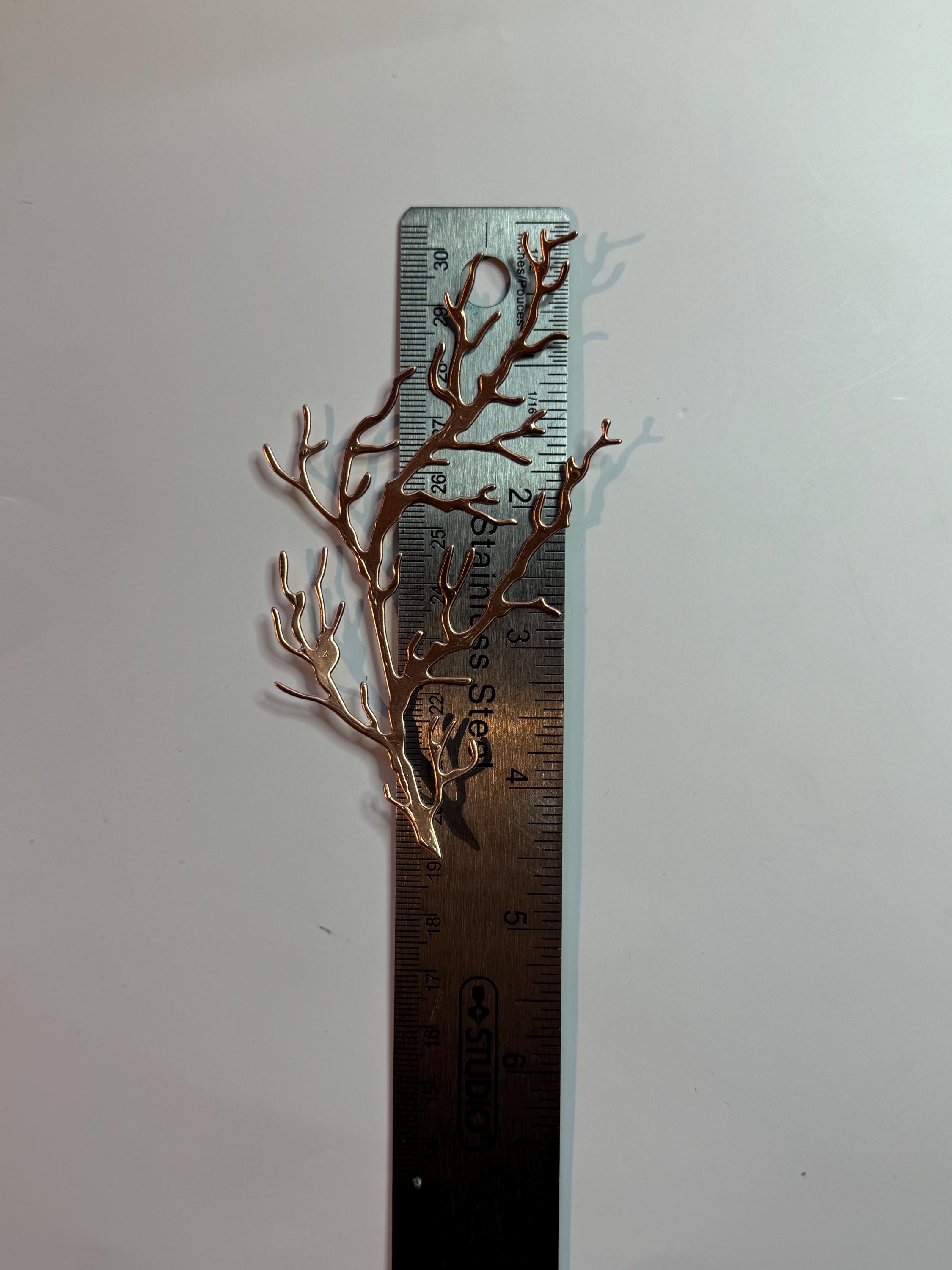 Copper Foil Branch Sticker: Stained Glass Overlay Design - Etsy