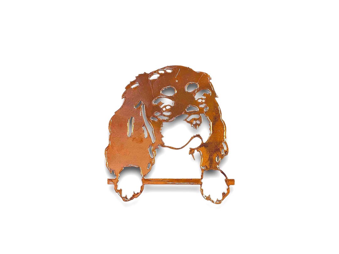 Cocker Spaniel Dog - Adhesive Copper Foil Overlay Sticker - Etsy