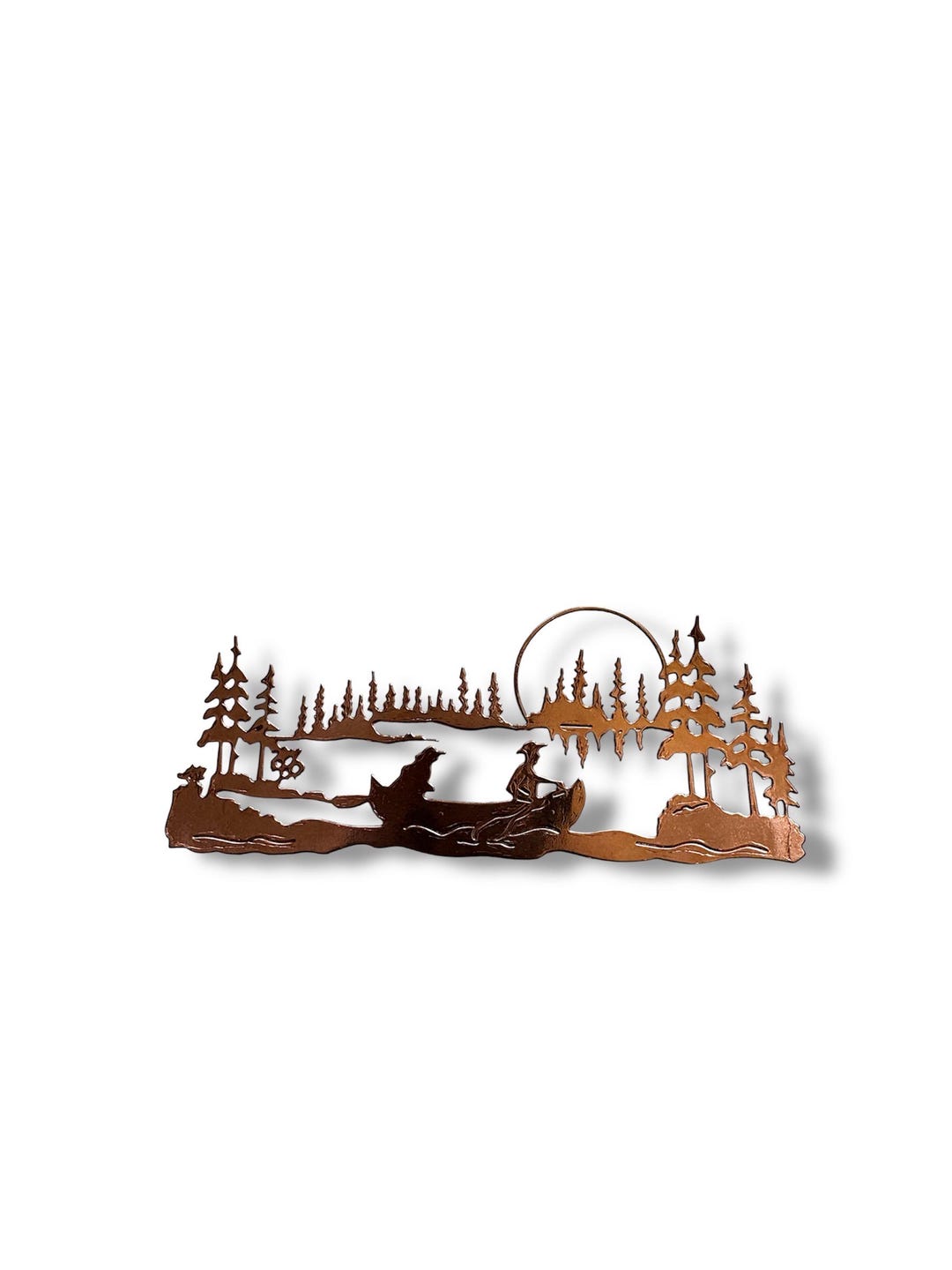 Copper Foil for Stained Glass Overlay: Nature Lake Canoe - Etsy