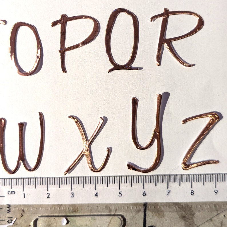 Adhesive Copper Foil of Letters Numbers and Symbols for Stained Glass ...
