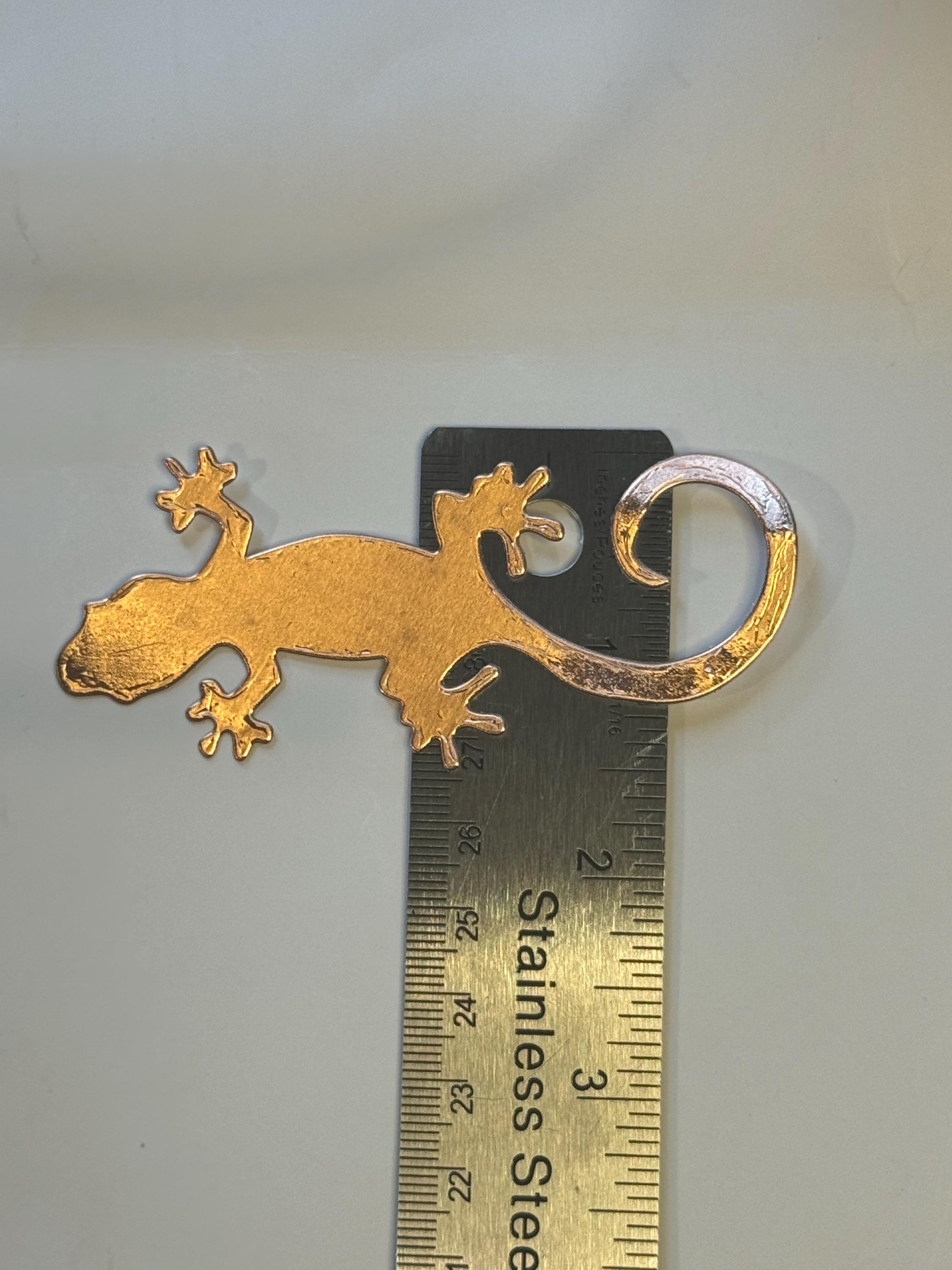 Adhesive Copper Foil Overlay Design Sticker - Lizard Gecko - Great for ...