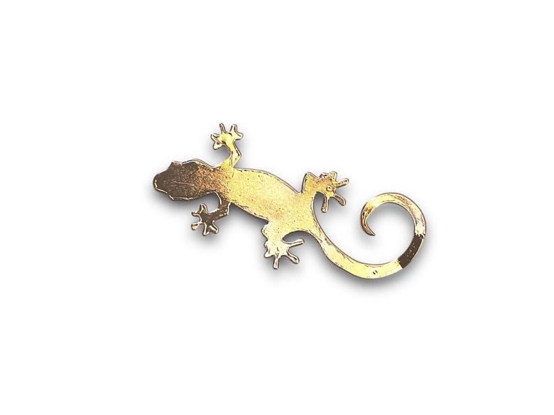 Adhesive Copper Foil Overlay Design Sticker - Lizard Gecko - Great for ...