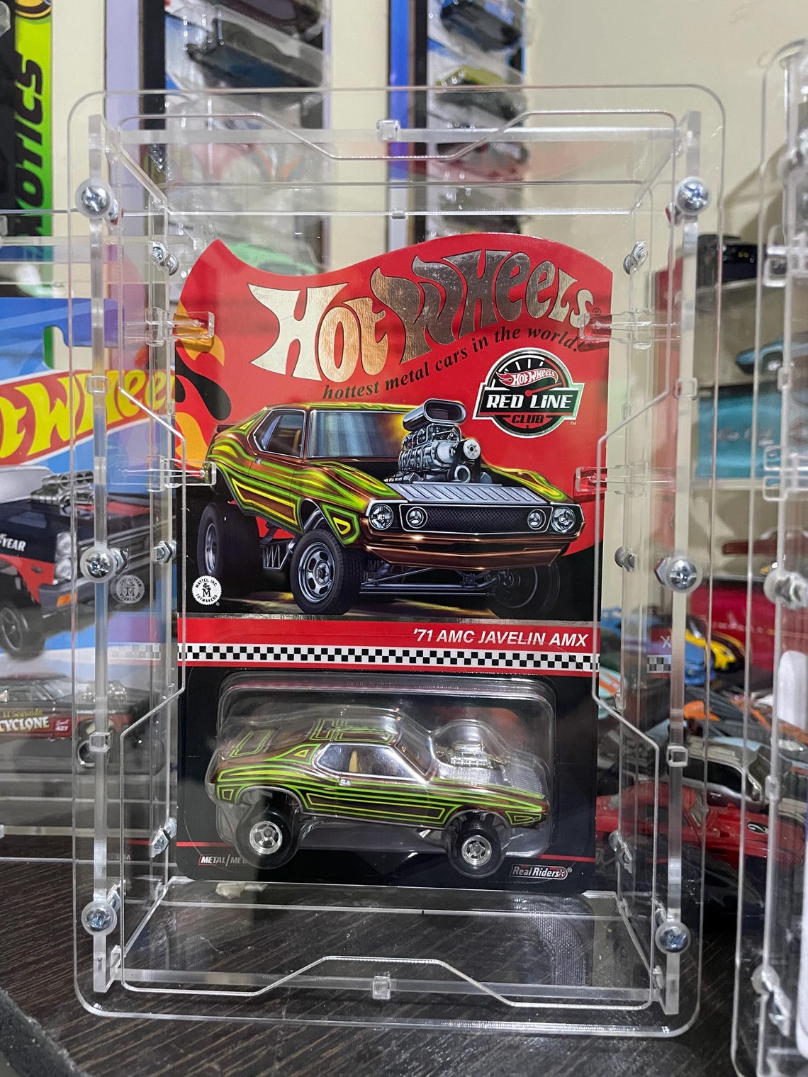 12 PACK Acrylic Display Case for Hot Wheels Blister Packs and RLC Cars ...