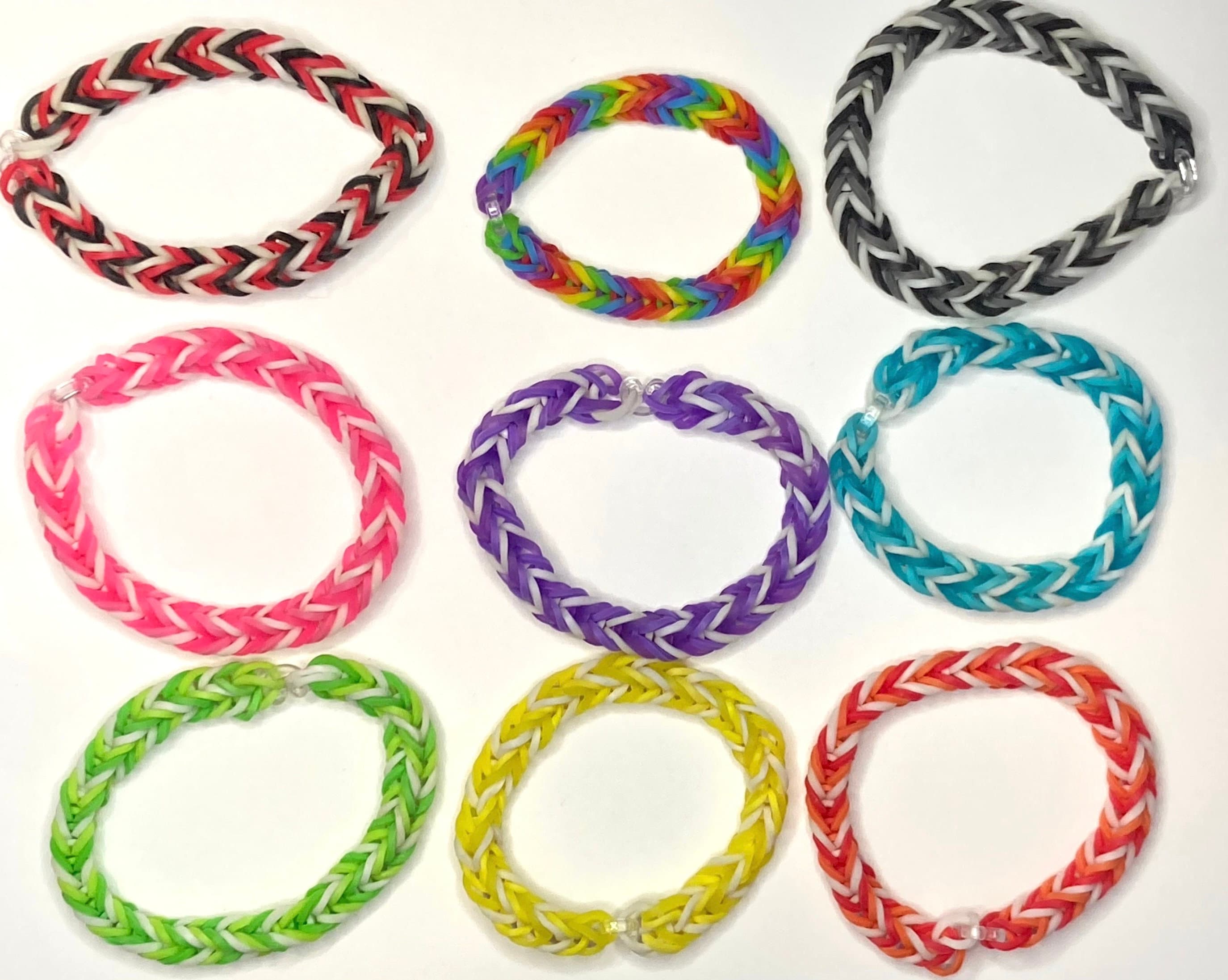 Fishtail Rainbow Loom Bracelets (MULTIPLE COLORS) - Etsy