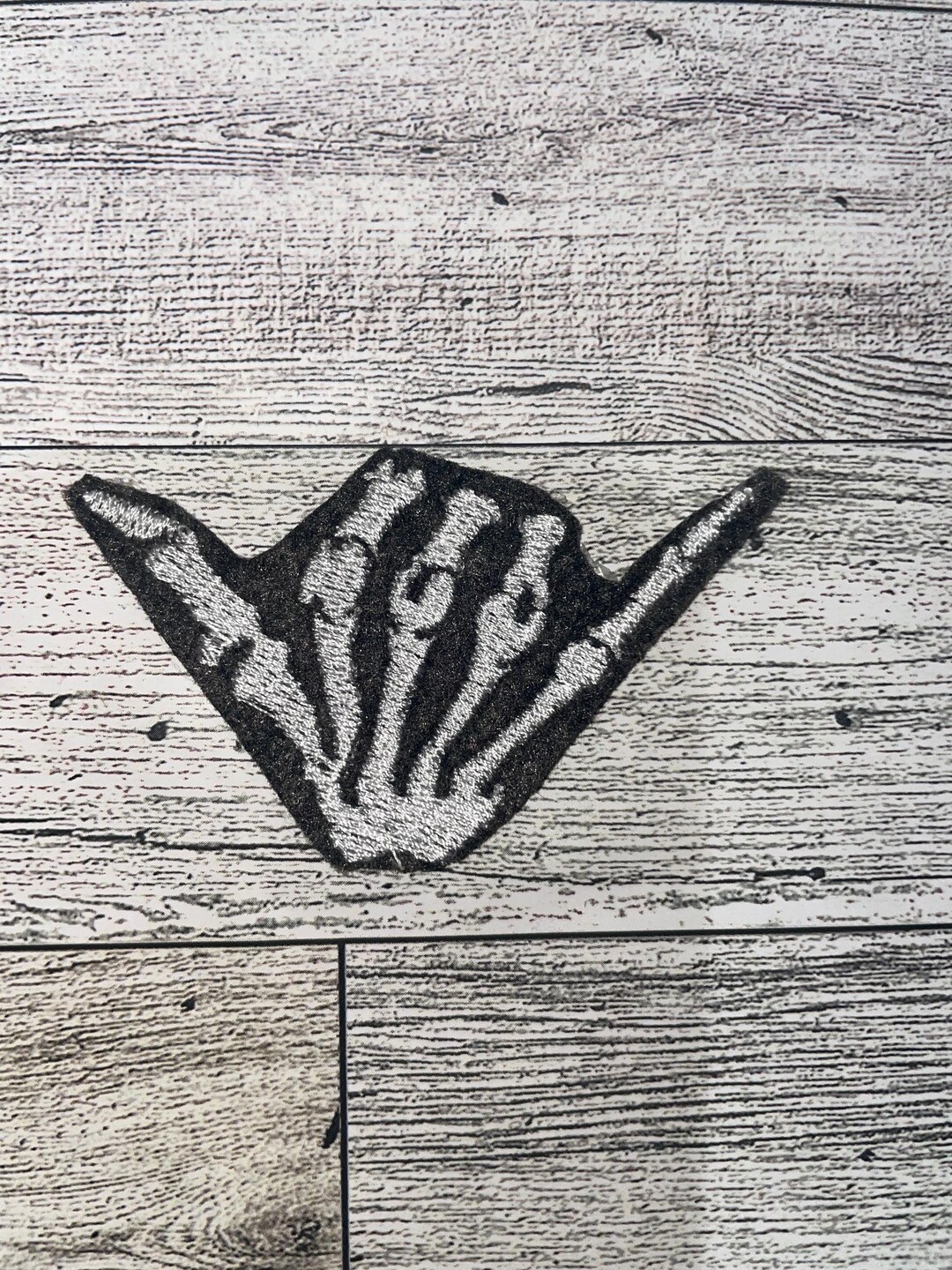 Shaka Skeleton Hand Patch (GLOW in the DARK Options!) - Etsy