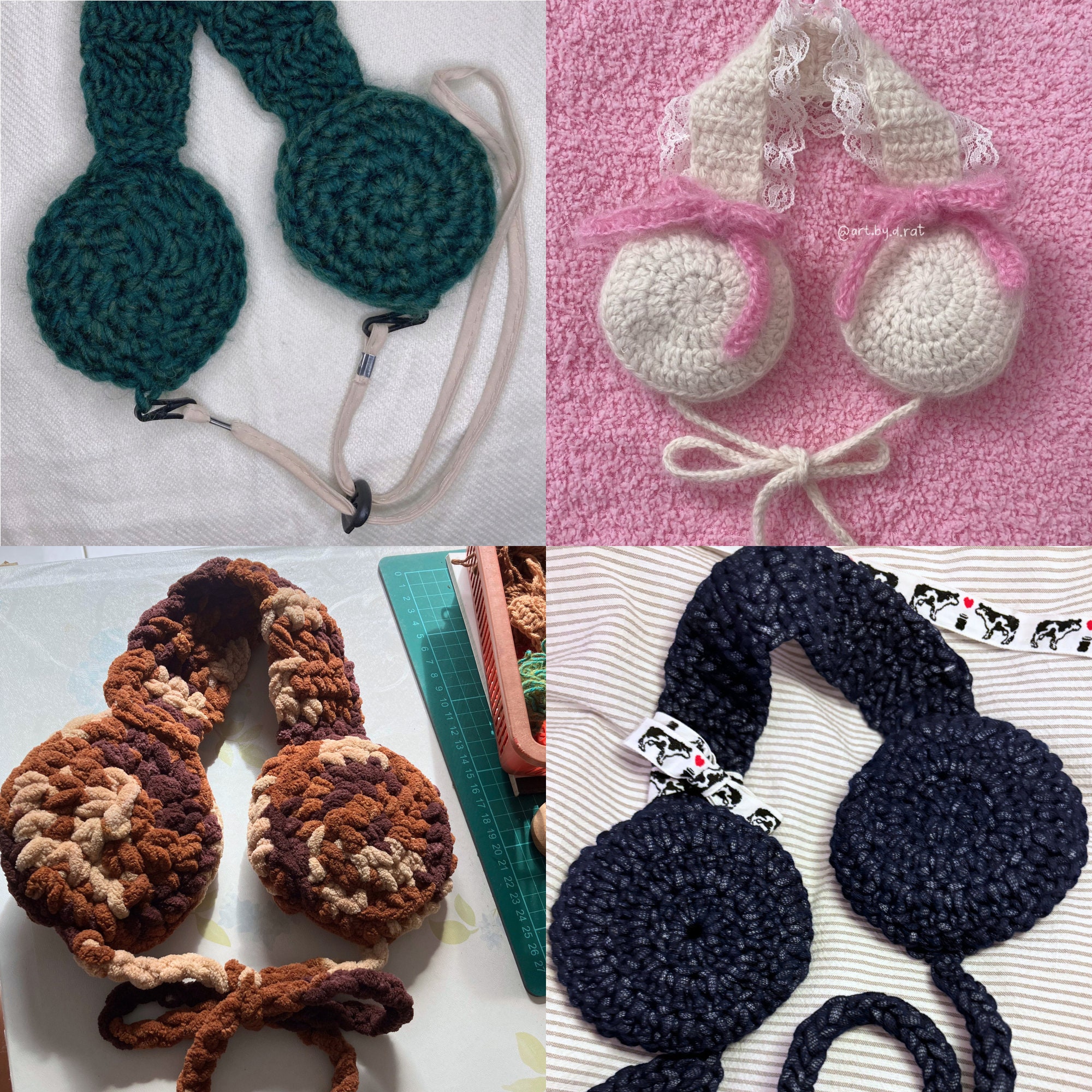 Yarny Earmuffs | Pdf Crochet Pattern | Crochet Earmuffs Earwarmers ...