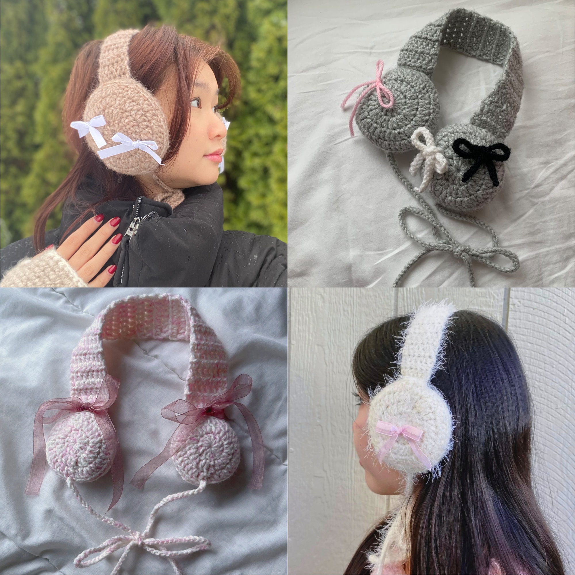 Yarny Earmuffs | Pdf Crochet Pattern | Crochet Earmuffs Earwarmers ...