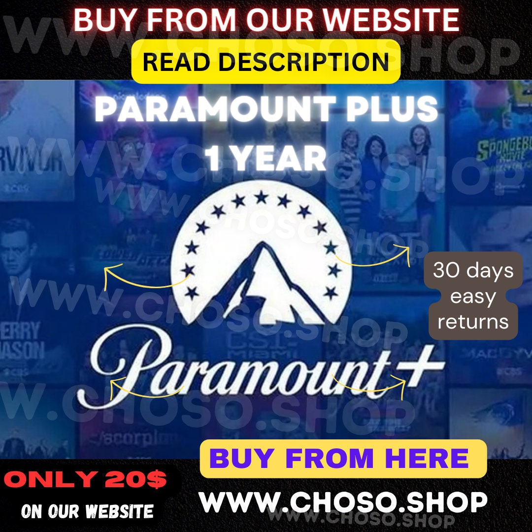 Paramount Europe Paramount Plus Paramount Premium 12 Month - Etsy