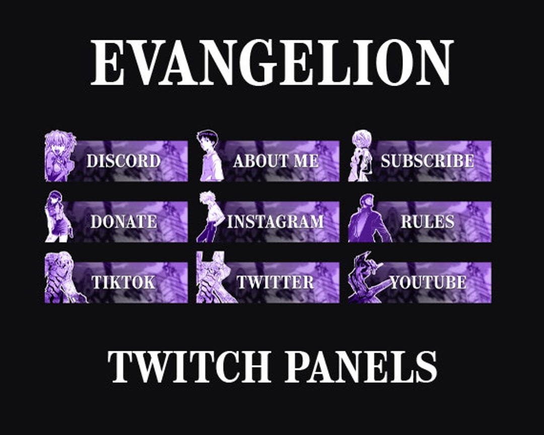 X9 Evangelion Twitch Panel - Etsy