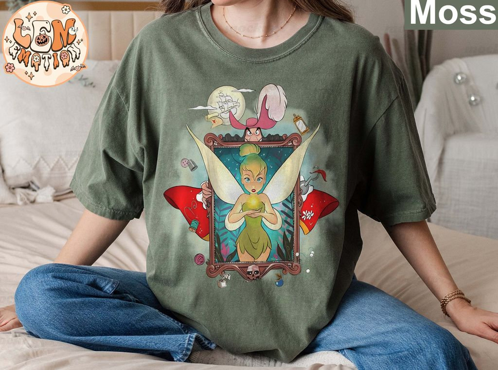 Retro 90s Disney Tinker Bell Comfort Colors Shirt, Vintage Tinkerbell ...