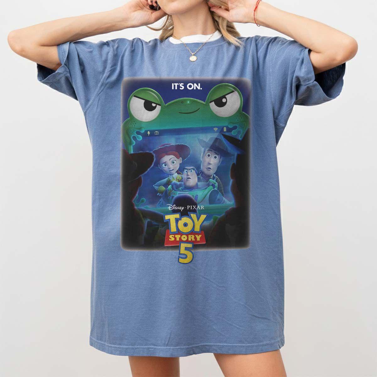 Retro Disney Pixar Toy Story 5 Comfort Colors Shirt, Woody Buzz ...