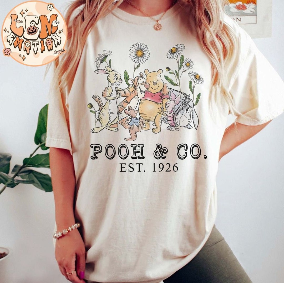Vintage Pooh & Co Comfort Colors Shirt, Winnie the Pooh Shirt, Disney ...