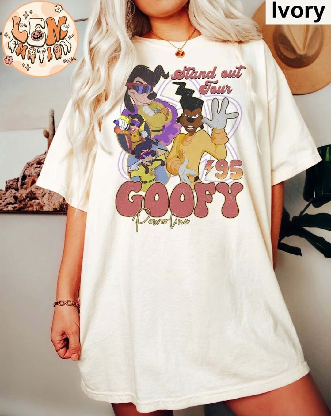 Powerline Stand Out Tour 95 Comfort Colors Shirt, Vintage Goofy Movie ...