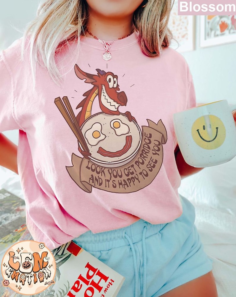 Disney Mulan Mushu Dragon Cook Breakfast Poster Comfort Colors Shirt ...