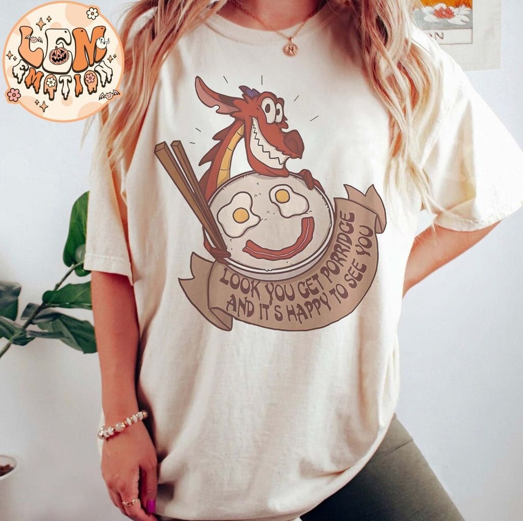 Disney Mulan Mushu Dragon Cook Breakfast Poster Comfort Colors Shirt ...