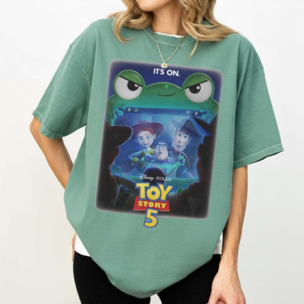 Retro Disney Pixar Toy Story 5 Comfort Colors Shirt, Woody Buzz ...