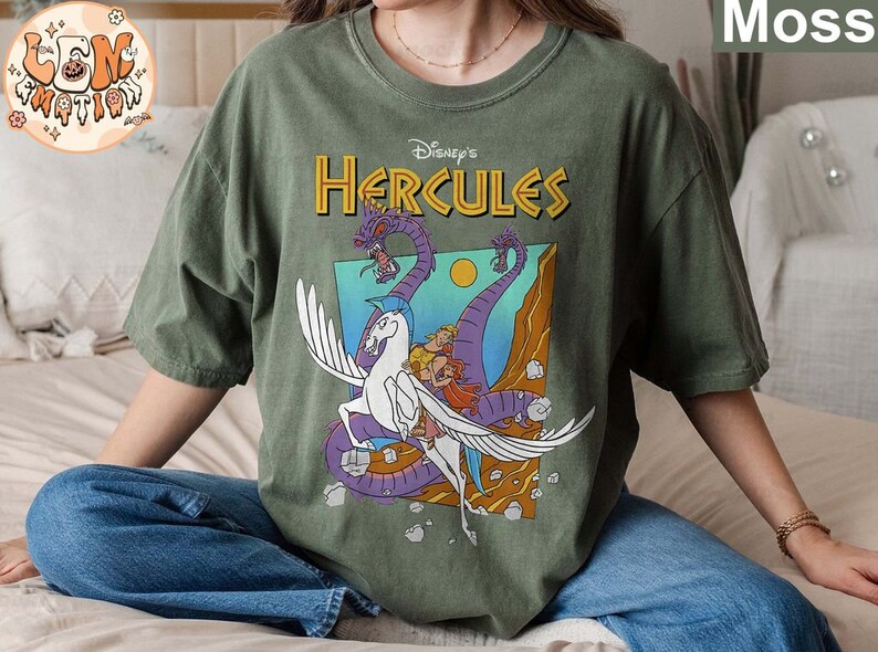 Retro Disney Hercules Classic Movie Poster Comfort Color Shirt, Magic ...