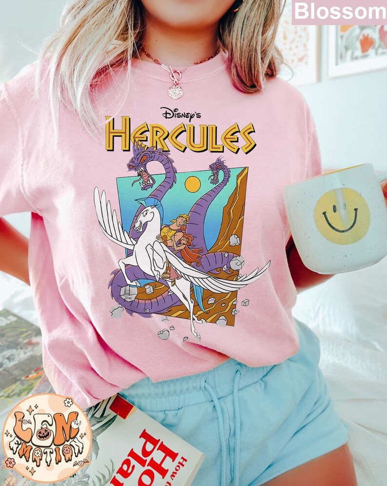 Retro Disney Hercules Classic Movie Poster Comfort Color Shirt, Magic ...
