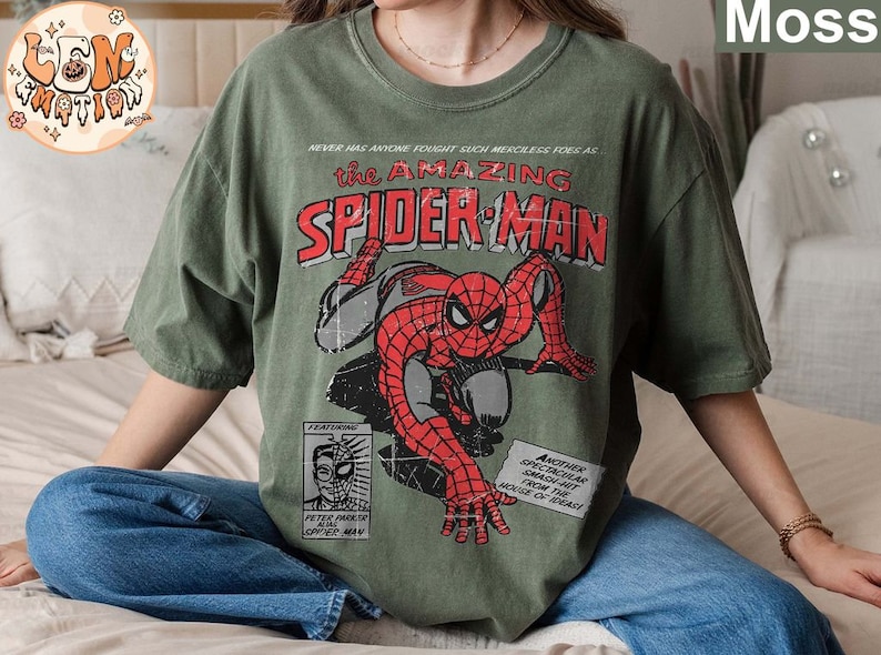 Vintage 90s Marvel the Amazing Spider Man Comfort Colors Shirt, Retro ...
