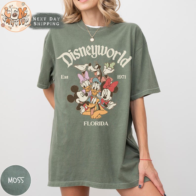 Retro Disneyworld Florida Comfort Color Shirt, Disneyworld Est 1971 ...