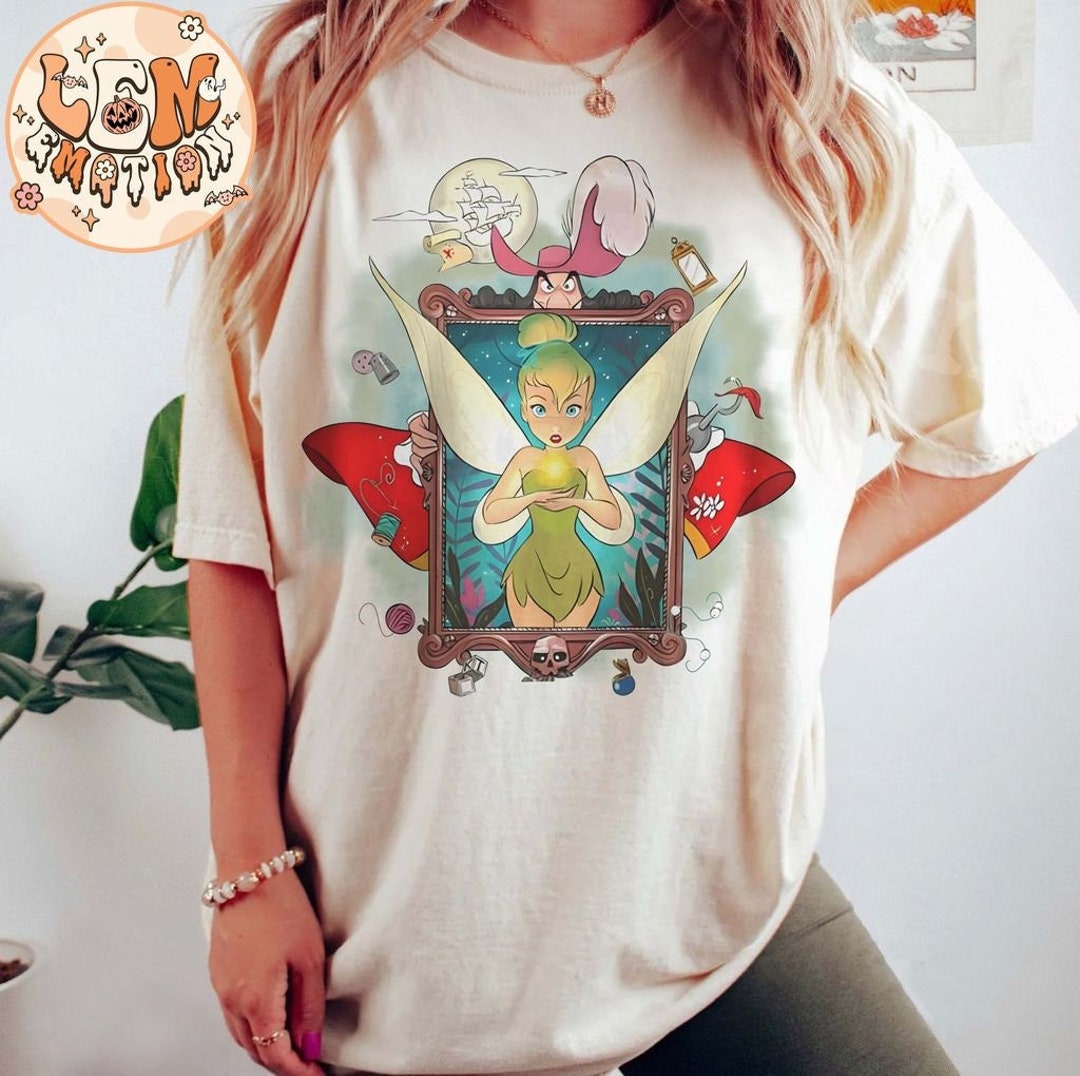 Retro 90s Disney Tinker Bell Comfort Colors Shirt, Vintage Tinkerbell ...