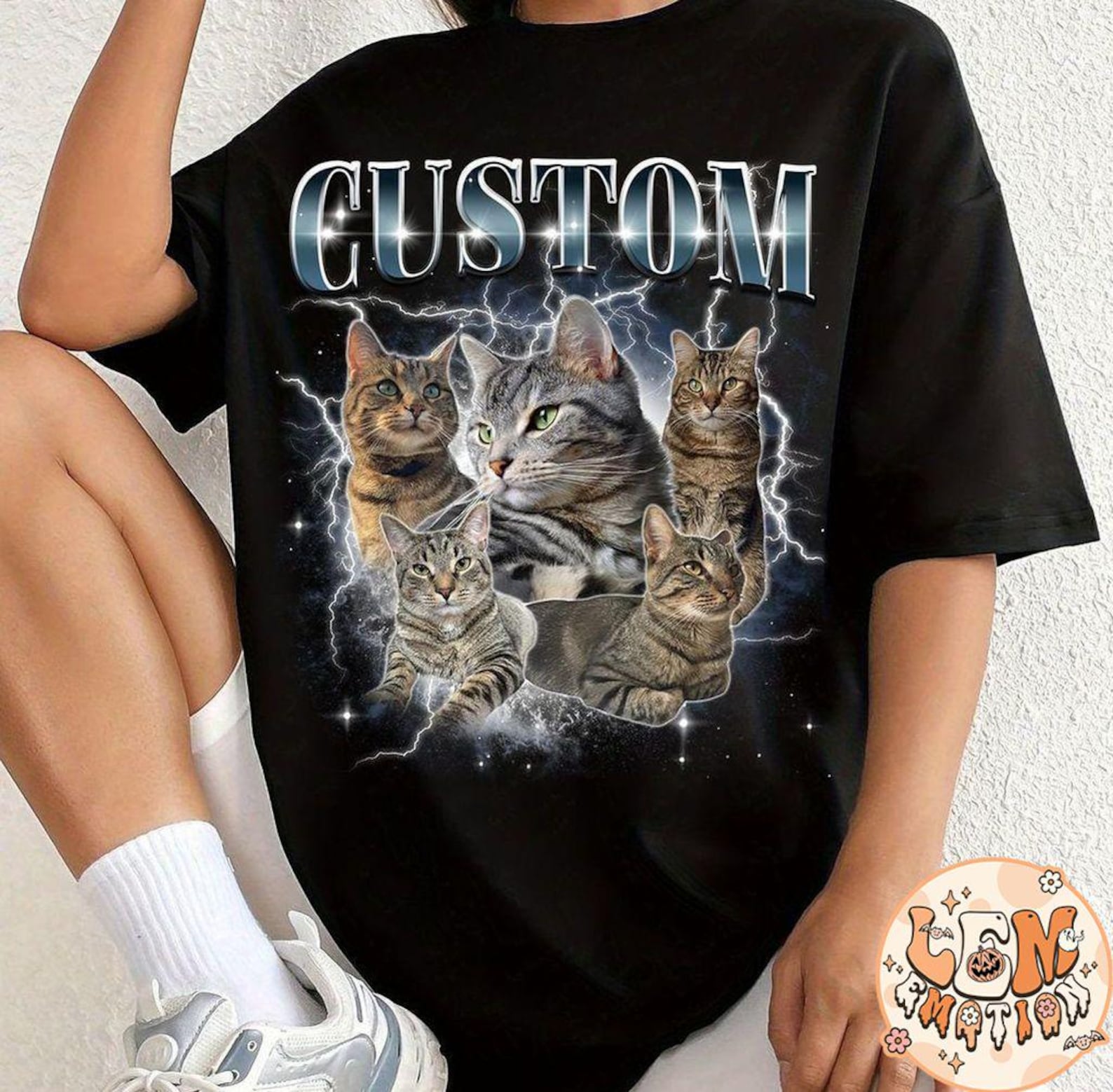 Retro Custom Bootleg Rap Tee, Custom Cat Bootleg Shirt, Custom Cat ...
