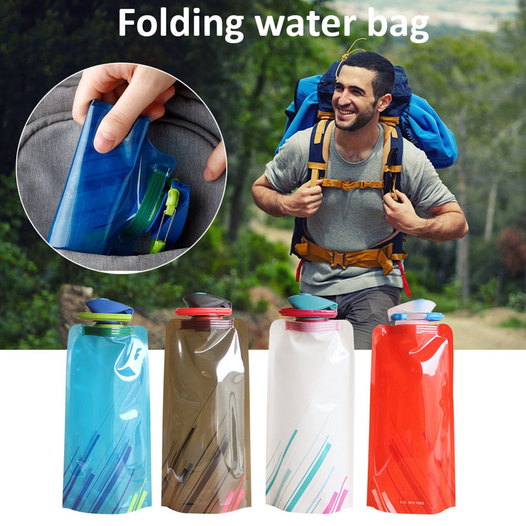 Travel Portable Collapsible Folding Drinking Water Pot Outdoor Sports ...