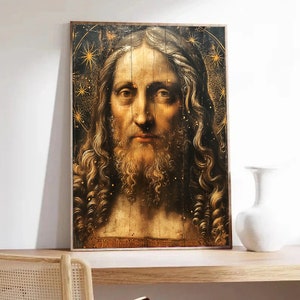 Jesus Christ Painting, Jesus Portrait: Modern Christian Art Poster ...