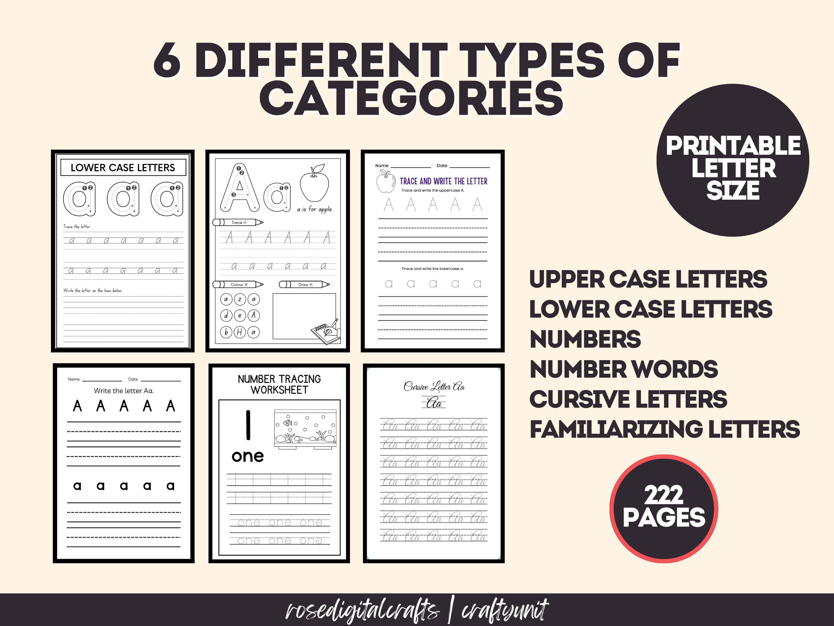 Complete Handwriting Bundle for Kids: Tracing Workbook, Pre-school ...