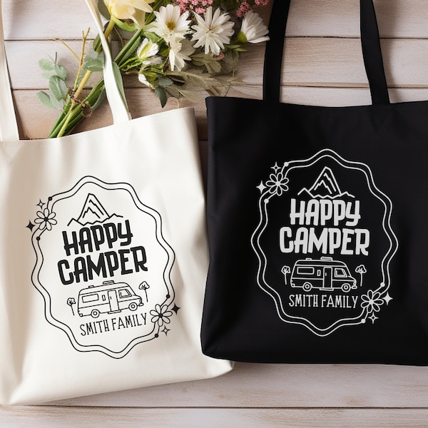 Happy Camper Tote - Etsy