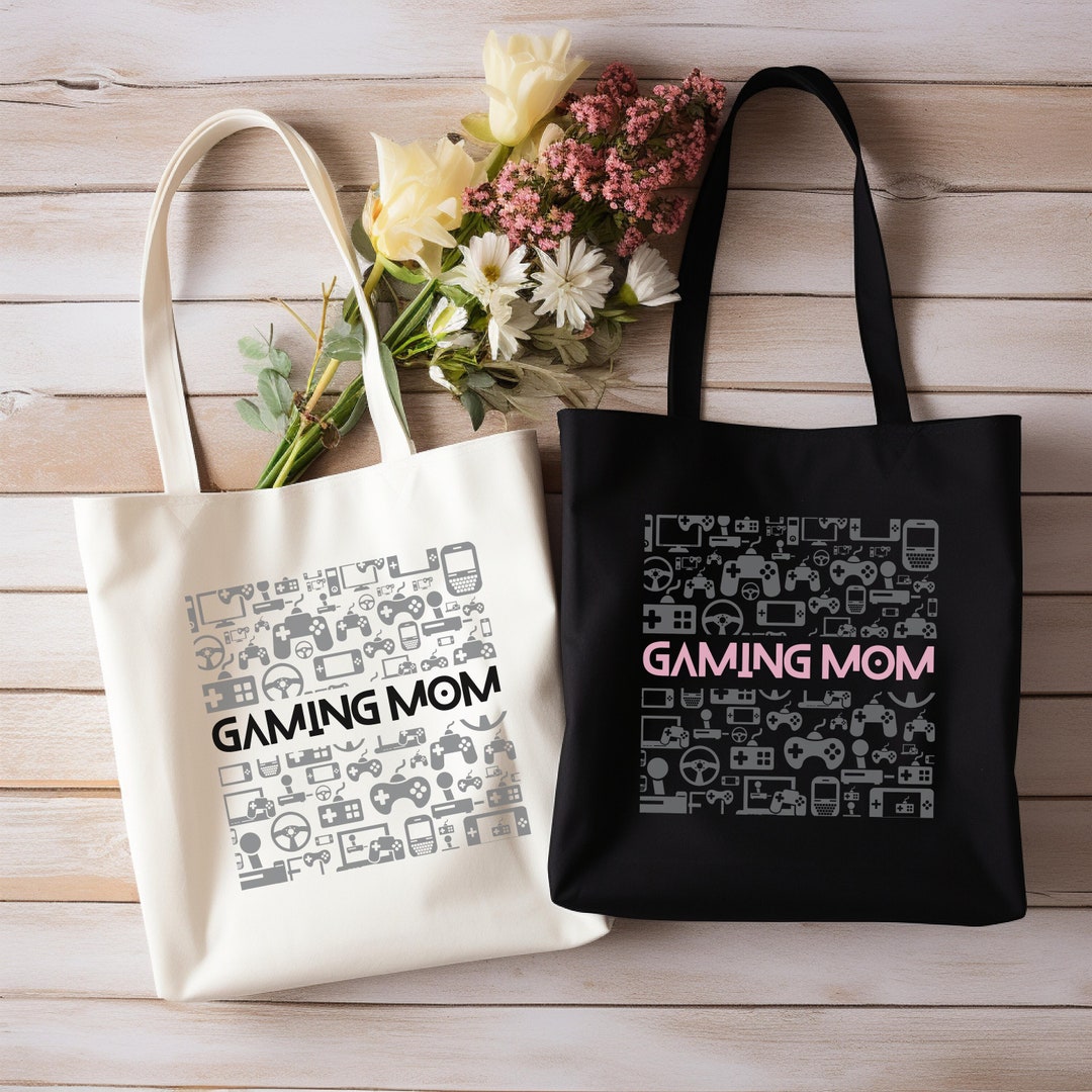Gaming Mom Tote Bag Personalized Gifts Custom Name Tote Bag Mother's ...