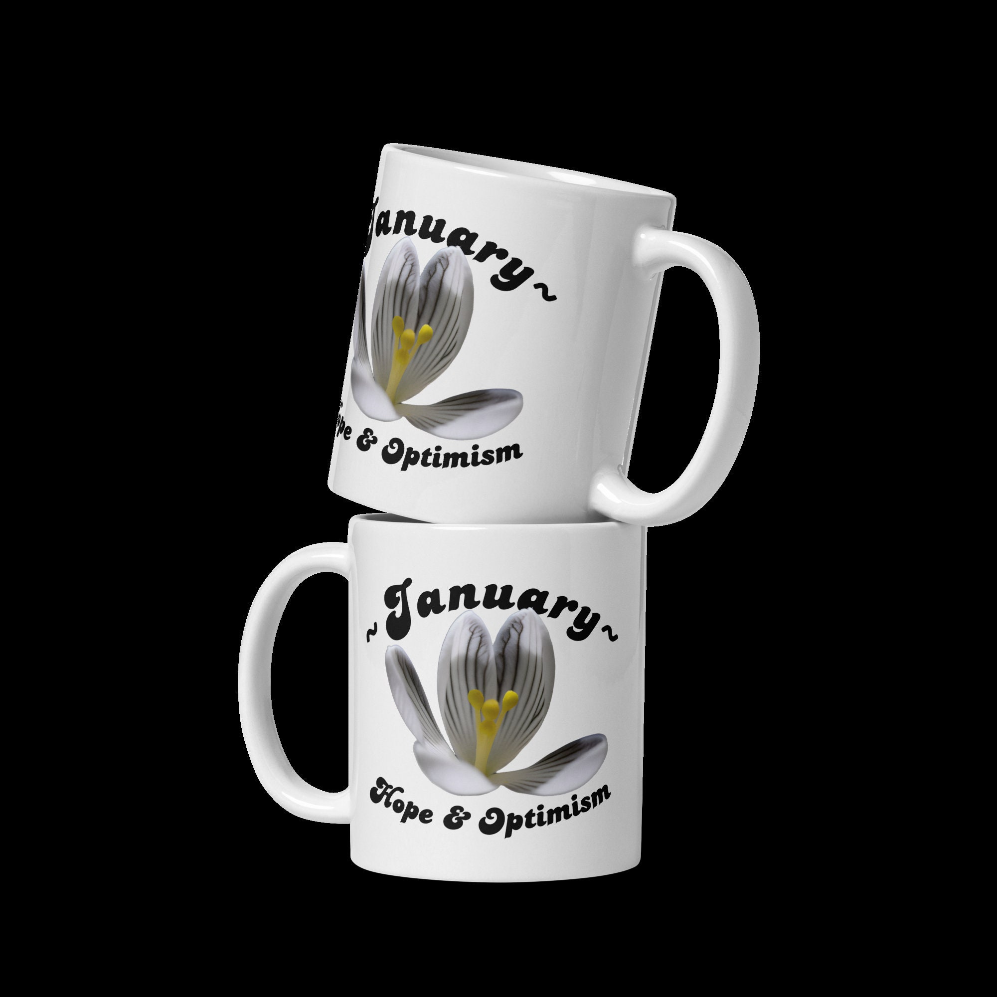 January Birth Flower Mug Snowdrop For Birth Day T For Women Mugs By